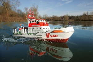 Seenotrettungskreuzer BERNHARD GRUBEN, -NEU- Länge 115 cm - Faber Modellbau