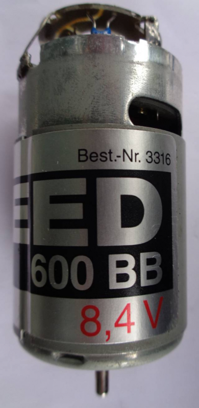 Elektromotor Speed 600 BB, 8,4 V, -1 x vorrätig /1.8.2022 - - Faber ...